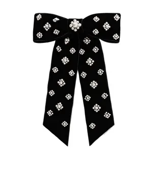 JENNIFER BEHR Margaret Bow Barrette - Black