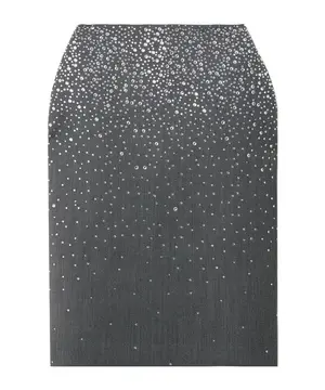 Alex Perry Straight Midi Skirt - Black