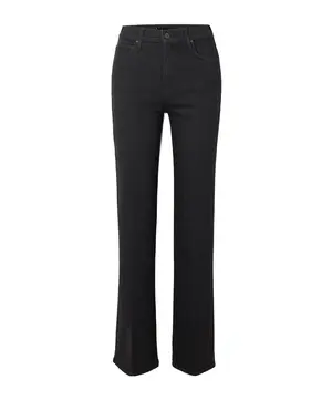 MOTHER High-rise Straight-leg Jeans - Black