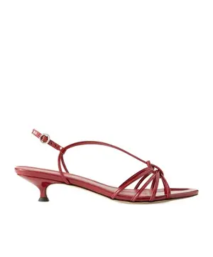 AeydĒ Aeyde Patent Leather Stiletto Heel Sandals No