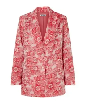 Batsheva Floral Jacquard Blazer