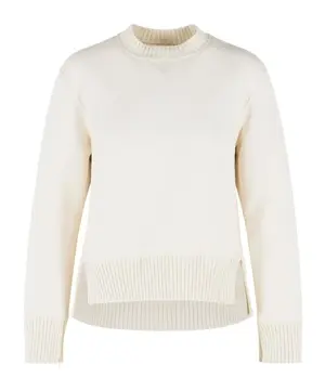 Sacai Crew-neck Knit Top - White