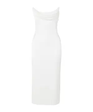 Alex Perry Mid-length Crepe Dress - White