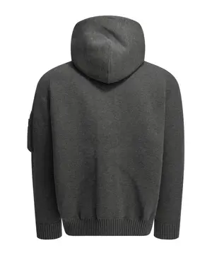 Sacai Hooded Zip-up Sweatshirt