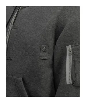 Sacai Hooded Zip-up Sweatshirt