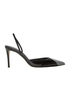 GIUSEPPE ZANOTTI Crystal Pointed-toe High Heels - Black