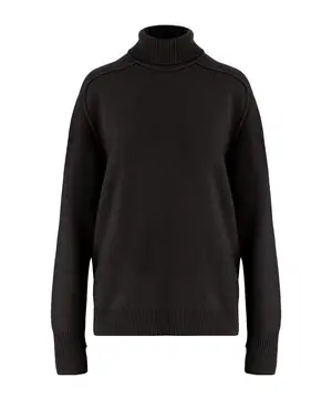 Carven Long-sleeve High-neck Sweater - Chocolate