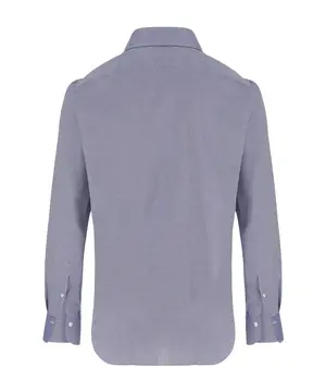 FINAMORE 1925 Button-up Rounded-hem Shirt