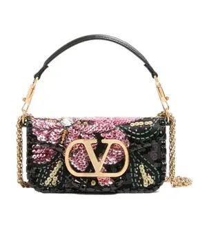 Valentino Garavani Loco Embellished Shoulder Bag