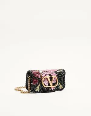Valentino Garavani Loco Embellished Shoulder Bag