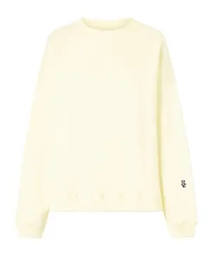 THE ELDER STATESMAN Coast Cotton-jersey Sweater - Yellow