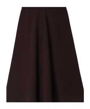 ALLUDE Wool And Cashmere-blend Midi Skirt - Black