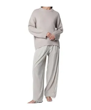 LISA YANG Noor Cashmere Crewneck Sweater - Sand