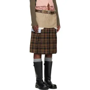 Andersson Bell Double-layered Pleated Midi Skirt