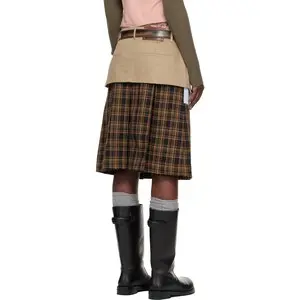 Andersson Bell Double-layered Pleated Midi Skirt