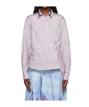 Andersson Bell Pleated And Twisted Shirt - Pink