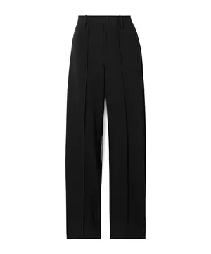 KALLMEYER Damian Striped Twill Straight-leg Pants - Black
