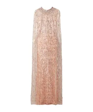 Jenny Packham Sequin Embellished Maxi Dress