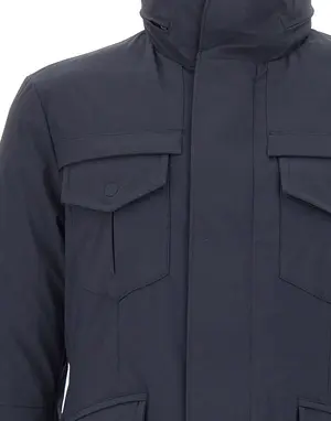 Peuterey Striped Hooded Field Jacket