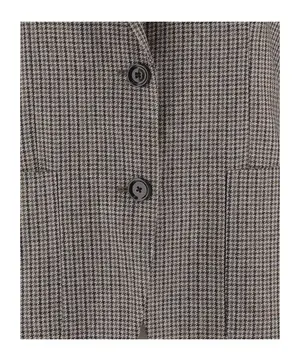 LARDINI Houndstooth Single-breasted Blazer