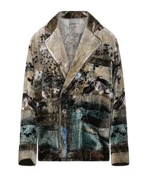 PIERRE-LOUIS MASCIA Kanpur Printed Jackets - Turquoise