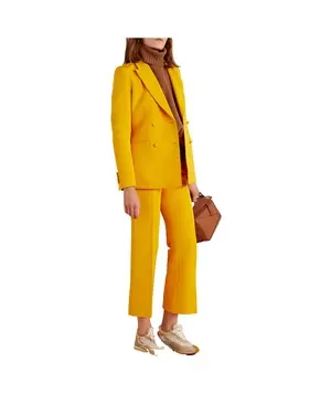 Lafayette 148 New York Double-breasted Wool And Silk-blend Blazer