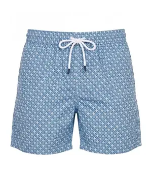 Fedeli Drawstring Swim Trunks - Blue