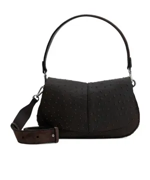 GIANNI CHIARINI Flap Shoulder Bag - Black