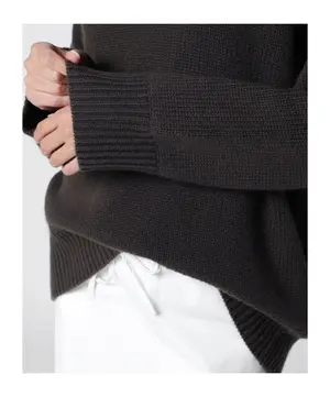 LISA YANG Cashmere Crewneck Sweater - Deep Fern Green