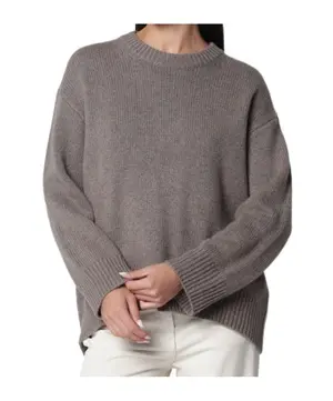 LISA YANG Noor Crew-neck Cashmere Sweater - Truffle