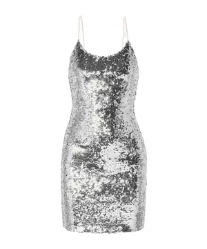 ALICEOLIVIA Sequined Tulle Mini Dress - No