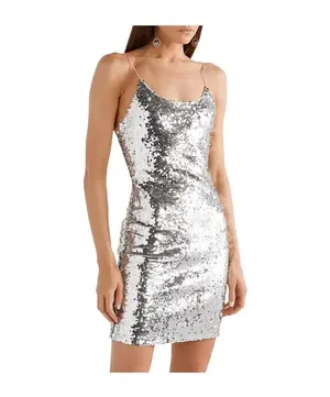 ALICEOLIVIA Sequined Tulle Mini Dress
