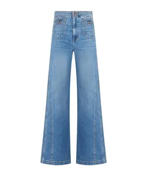 Veronica Beard High-rise Flared Jeans - Blue