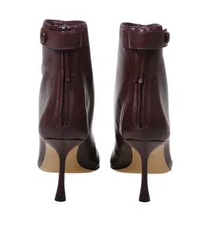 FRANCESCO RUSSO Round-toe High-heeled Ankle Boots