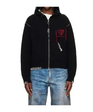 Andersson Bell Heart Logo Zip-up Hoodie