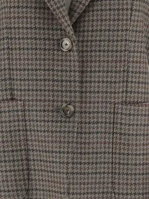 LARDINI Houndstooth Single-breasted Blazer