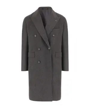 Tagliatore Double-breasted Wool Coat - Grey