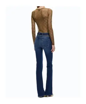 Pinko Monogram-lace Long-sleeve Top