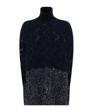 Fabiana Filippi High Neck Cable Knit Jumper
