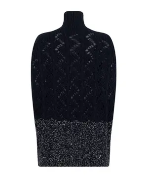 Fabiana Filippi High Neck Cable Knit Jumper