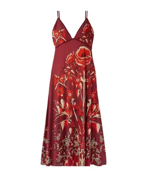 Johanna Ortiz Floral-print Stretch-jersey Maxi Dress - Red