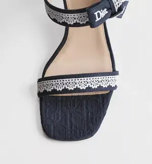 Dior Heeled Sandal With Strappy Embellishments