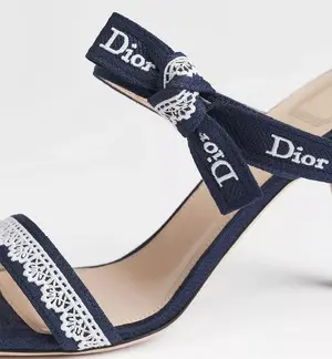 Dior Heeled Sandal With Strappy Embellishments
