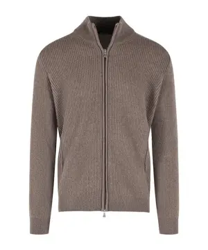 GRAN SASSO Long-sleeve Cardigan - Brown