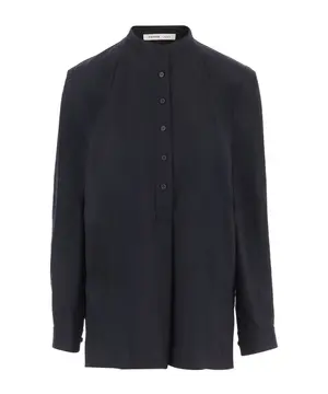 Carven Half-placket Mandarin Collar Sweater - No