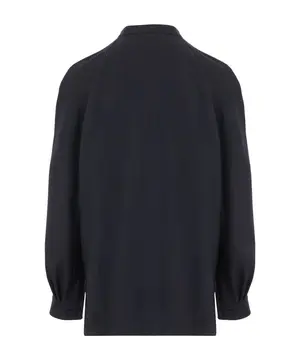 Carven Half-placket Mandarin Collar Sweater