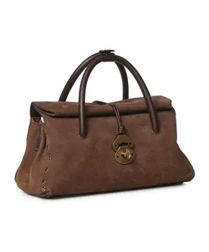 ZANELLATO Logo Engraved Twist Lock Small Handbag