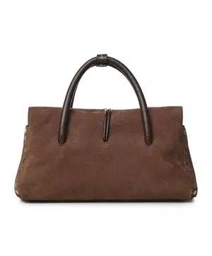 ZANELLATO Logo Engraved Twist Lock Small Handbag