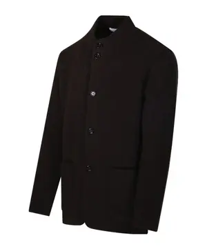 LARDINI Stand-collar Knitted Jacket