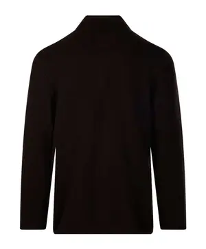 LARDINI Stand-collar Knitted Jacket